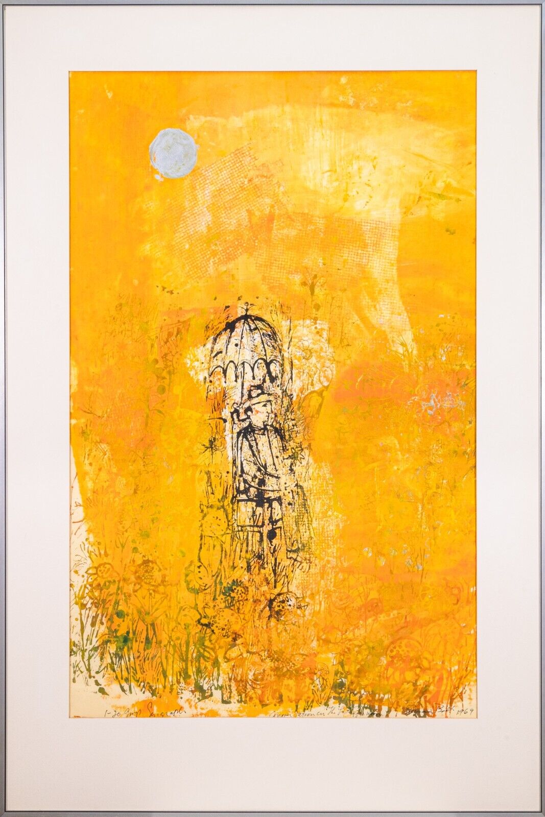 Susan Bolt Conversations Signed Modern Serigraph on Paper 1/20 Framed