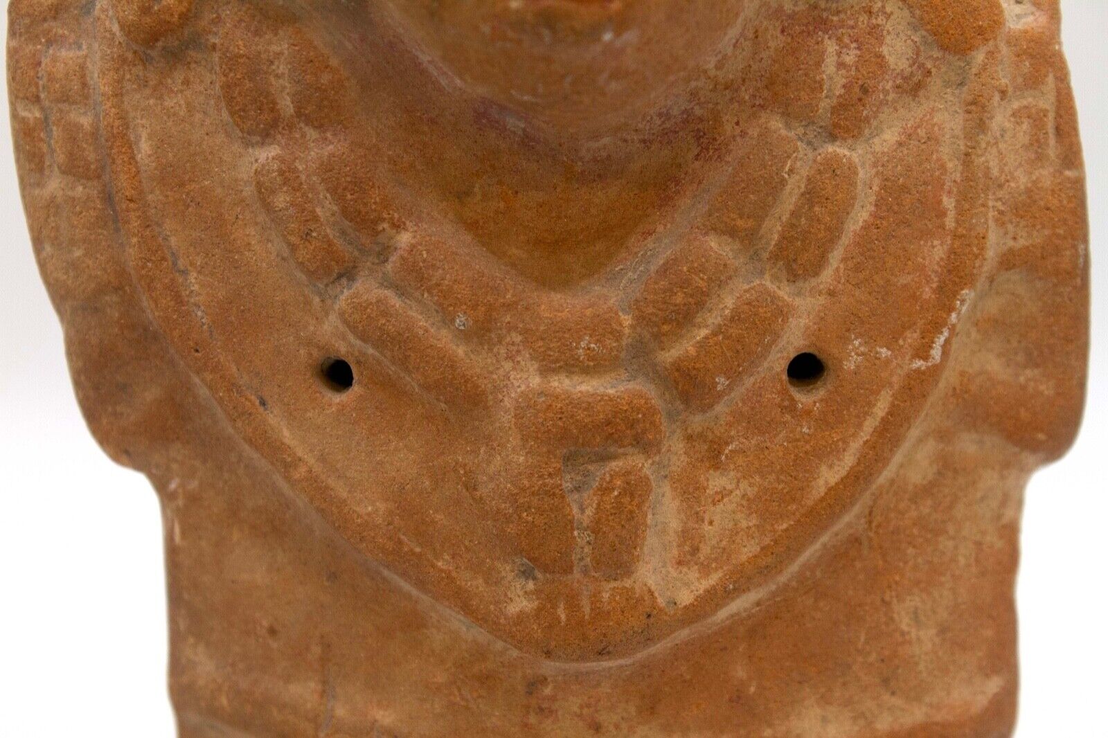 Pre-Columbian Mexico Mayan Rattle Terracotta Pottery Historic Artifact